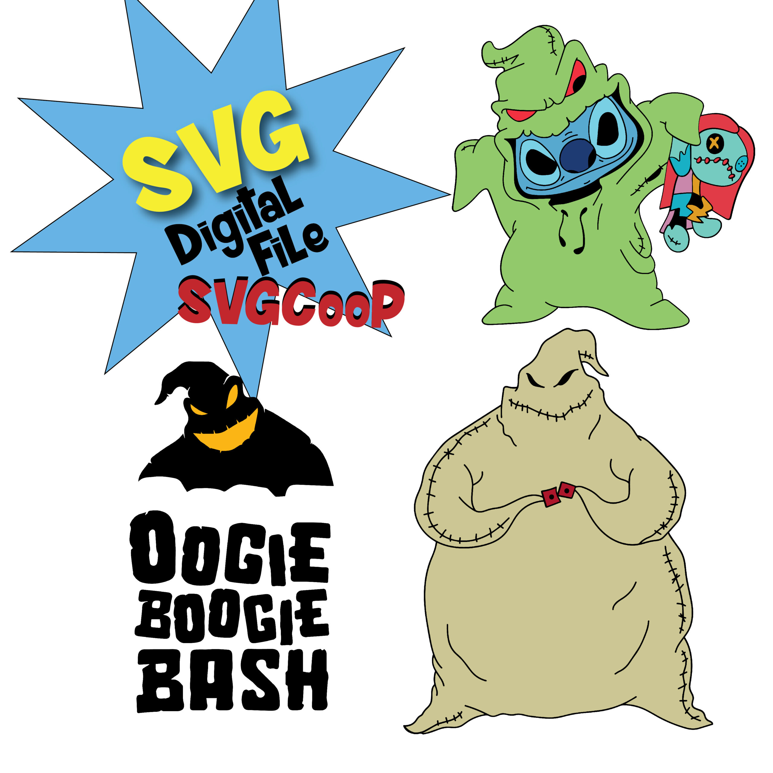 Oogie Boogie Set of 3 SVGs – SVGCooP