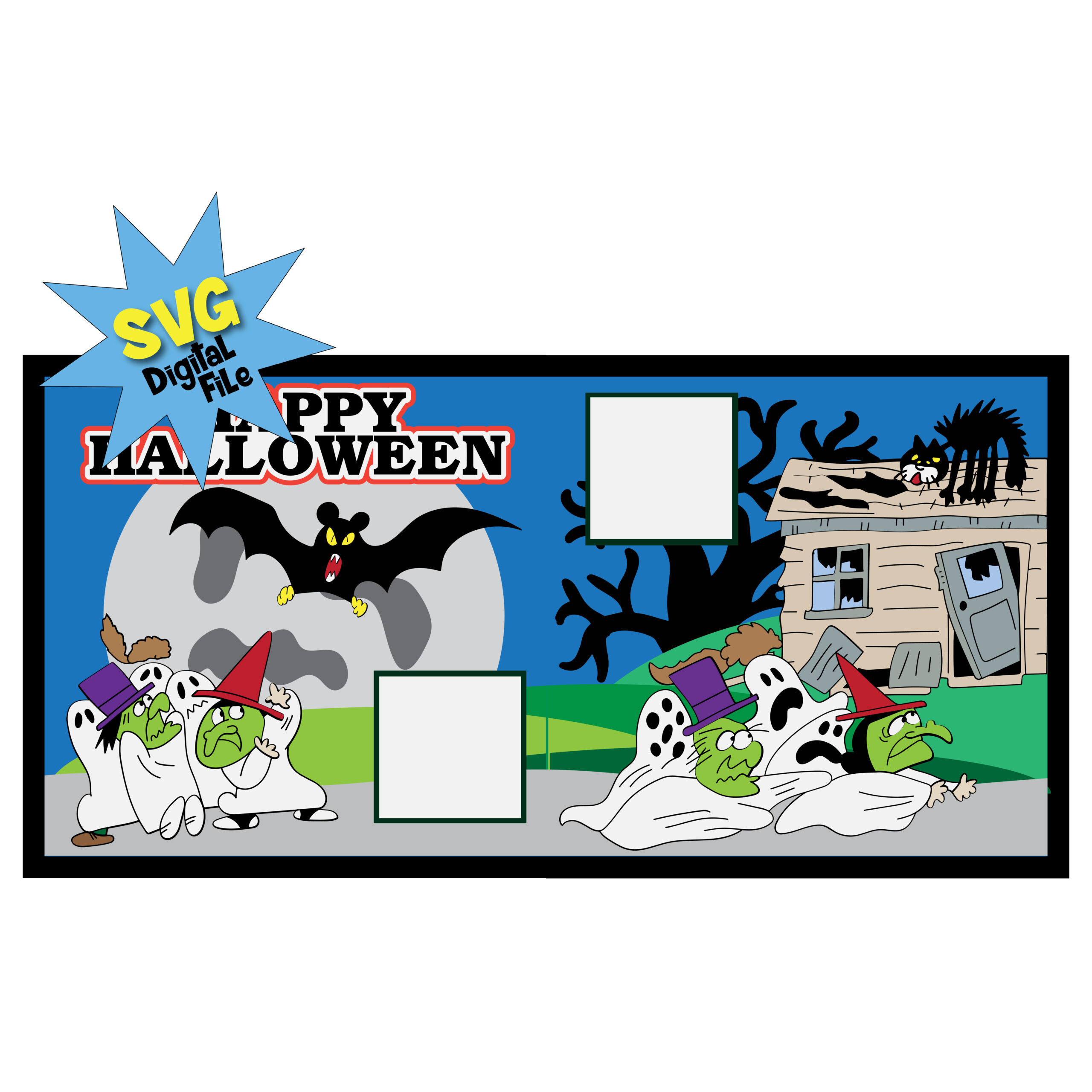 Happy Halloween Double Page Layout – SVGCooP