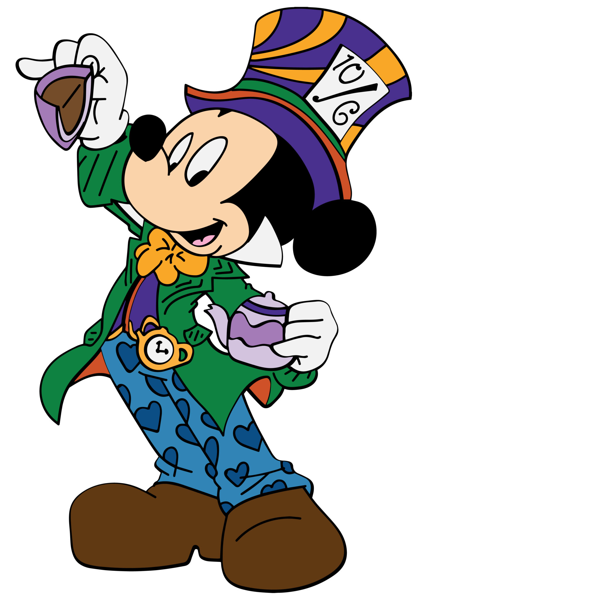 Alice in Wonderland – Mickey as the Mad Hatter – SVGCooP